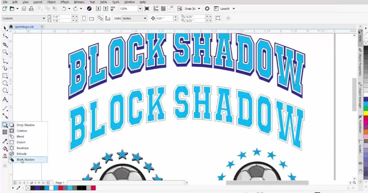 Adding Depth with the Block Shadow Tool - Corel Discovery Center
