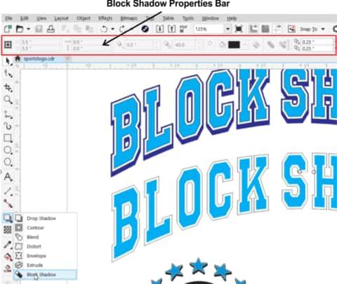 Adding Depth with the Block Shadow Tool - Corel Discovery Center