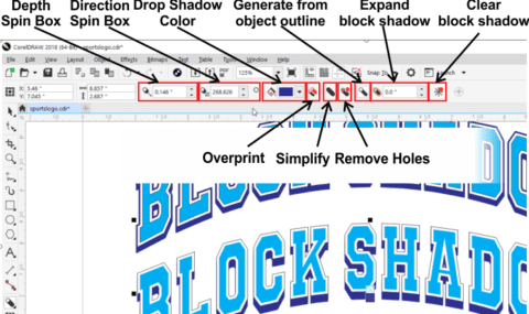 Adding Depth with the Block Shadow Tool - Corel Discovery Center