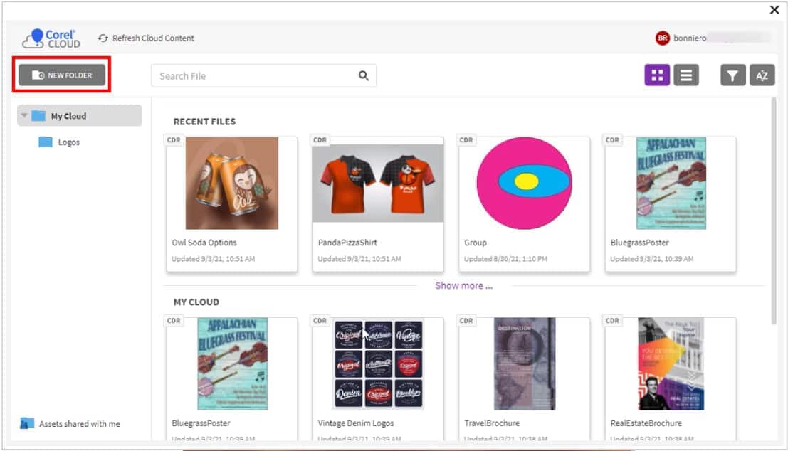 Managing Cloud Files and Collaboration in CorelDRAW - Corel Discovery ...