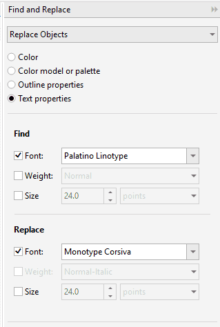Using Find and Replace in CorelDRAW - Corel Discovery Center