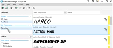 How to import a font database - Corel Discovery Center