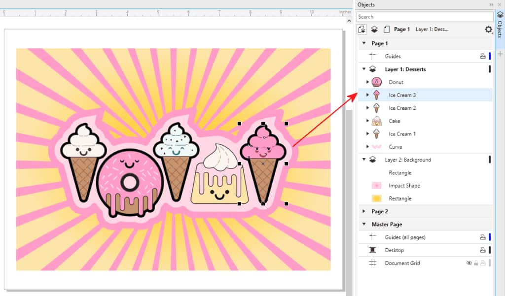 Managing objects, layers and pages - Corel Discovery Center