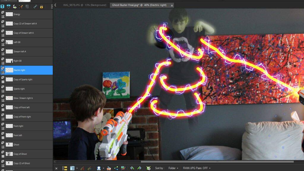 How to create the proton pack energy stream effect - Corel Discovery Center