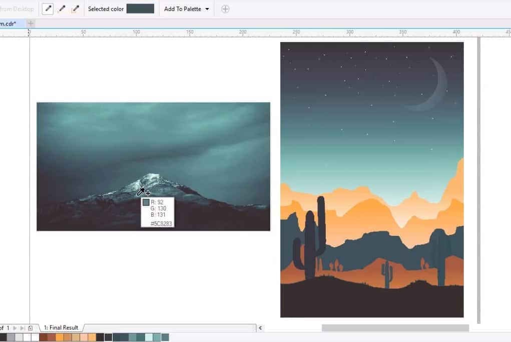 Sampling colors - Corel Discovery Center