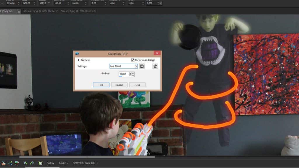 How to create the proton pack energy stream effect - Corel Discovery Center