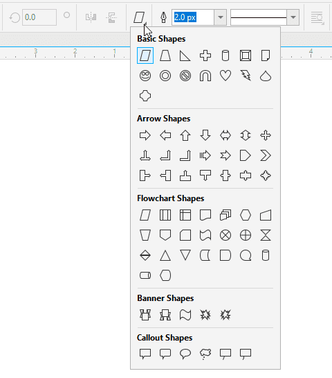 The Star, Spiral and Common Shapes tools - Corel Discovery Center