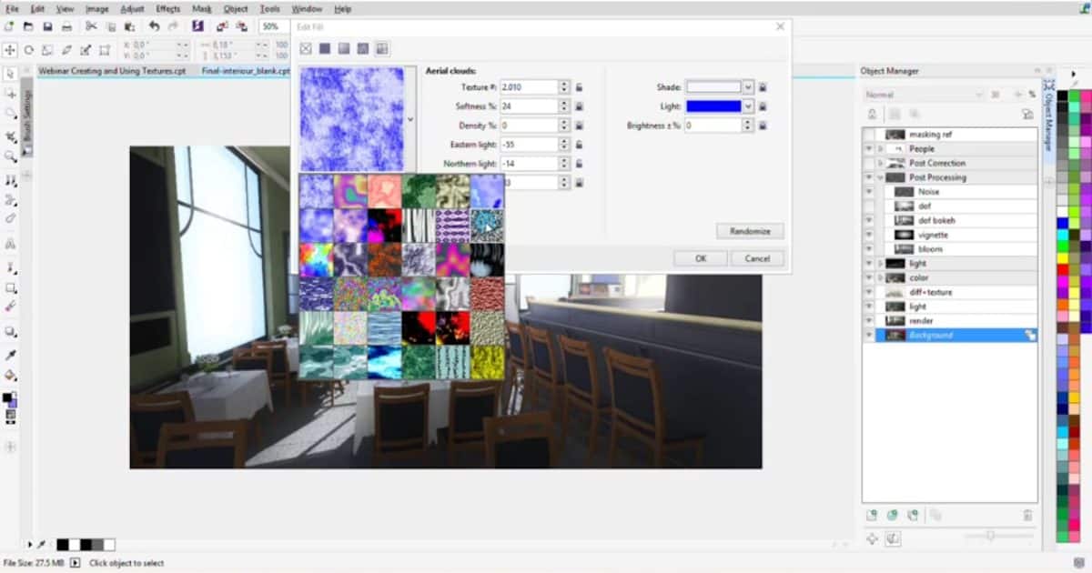 Creating and using textures in PHOTO-PAINT - Corel Discovery Center