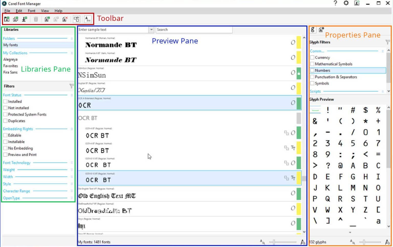Using the Font Manager - Corel Discovery Center