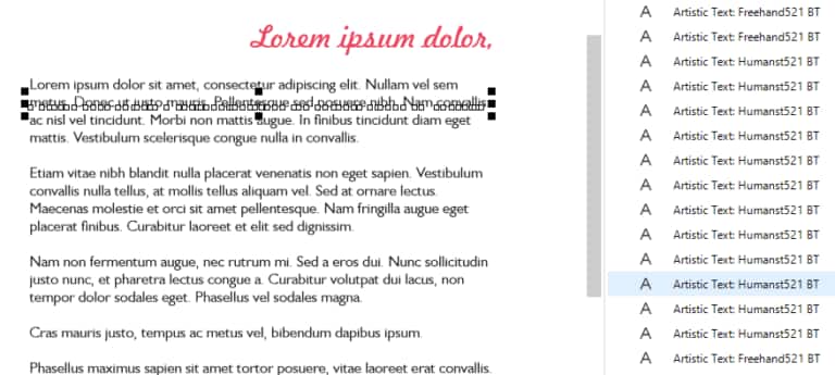 Reshaping and manipulating text with the Shape tool - Corel Discovery Center