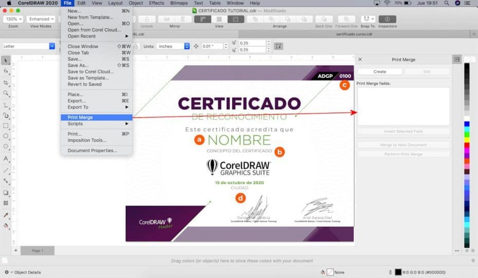 How to use print merge - Corel Discovery Center