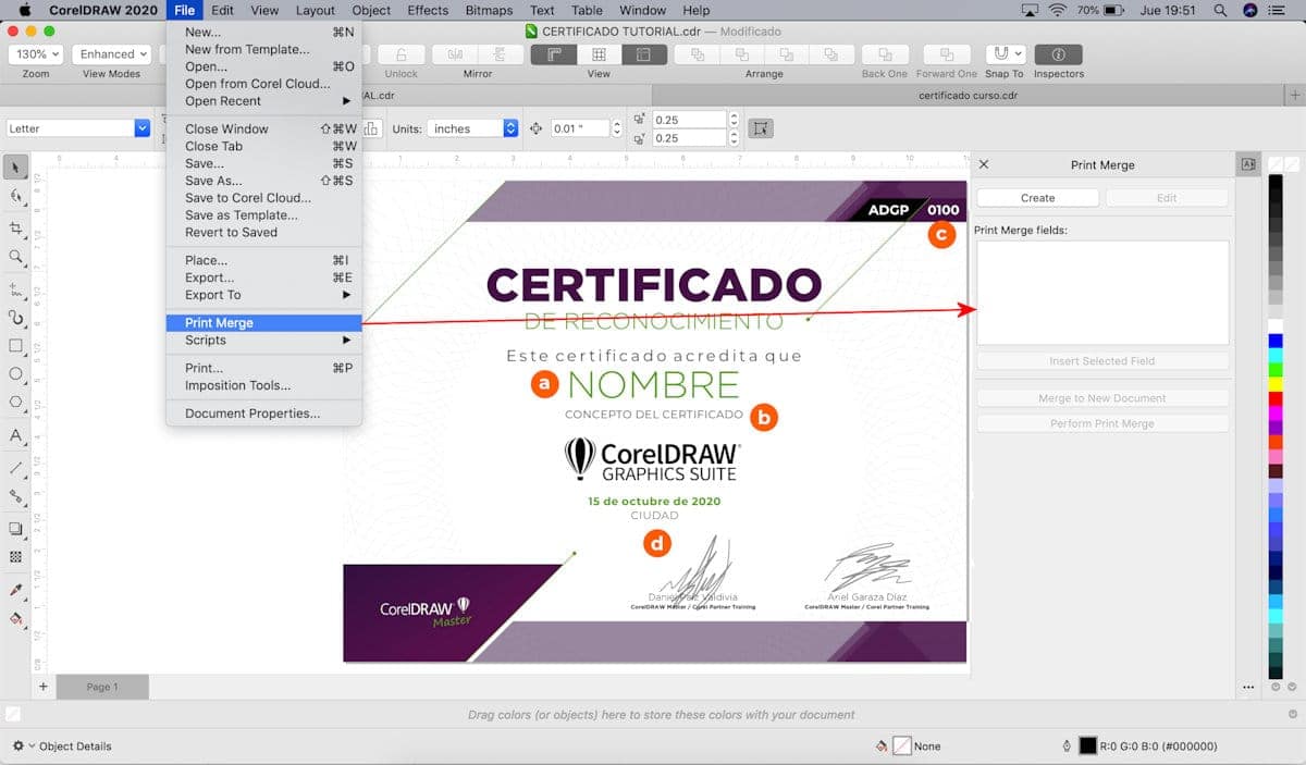 How to use print merge - Corel Discovery Center