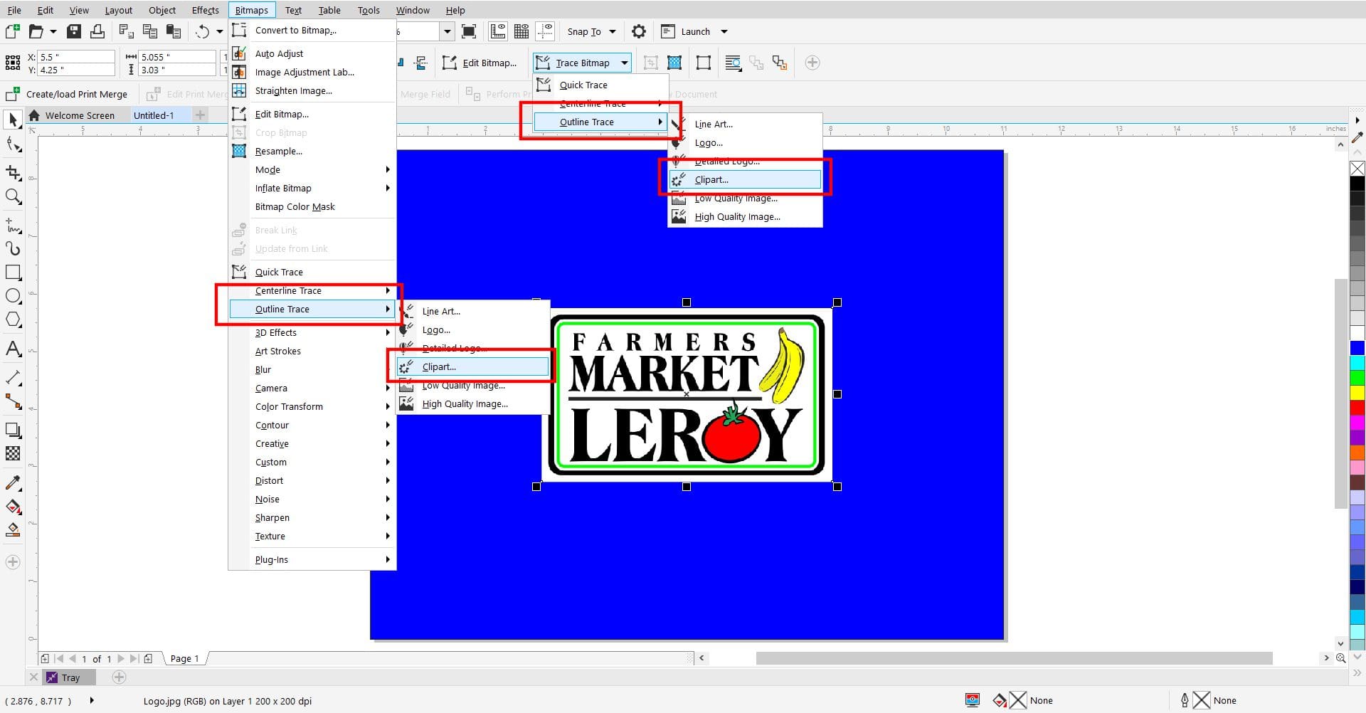 Converting Raster Images to Single-Color Vector - Corel Discovery Center