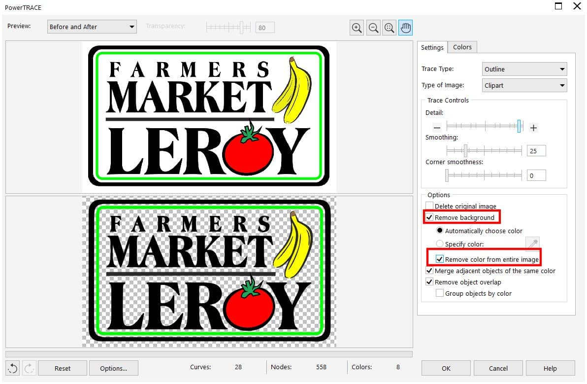 Converting Raster Images to Single-Color Vector - Corel Discovery Center