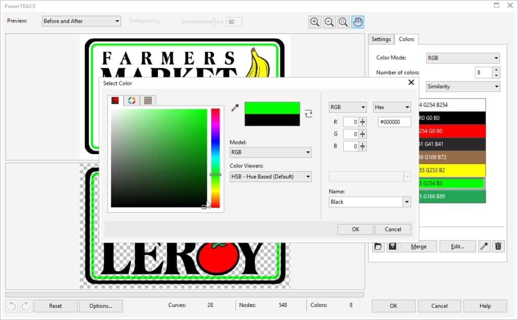 Converting Raster Images to Single-Color Vector - Corel Discovery Center