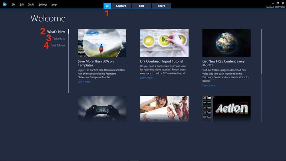 Get to know the VideoStudio workspace - Corel Discovery Center