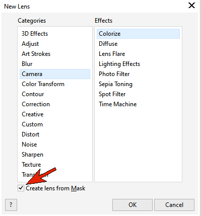 Adding Effects with Lenses in PHOTO-PAINT