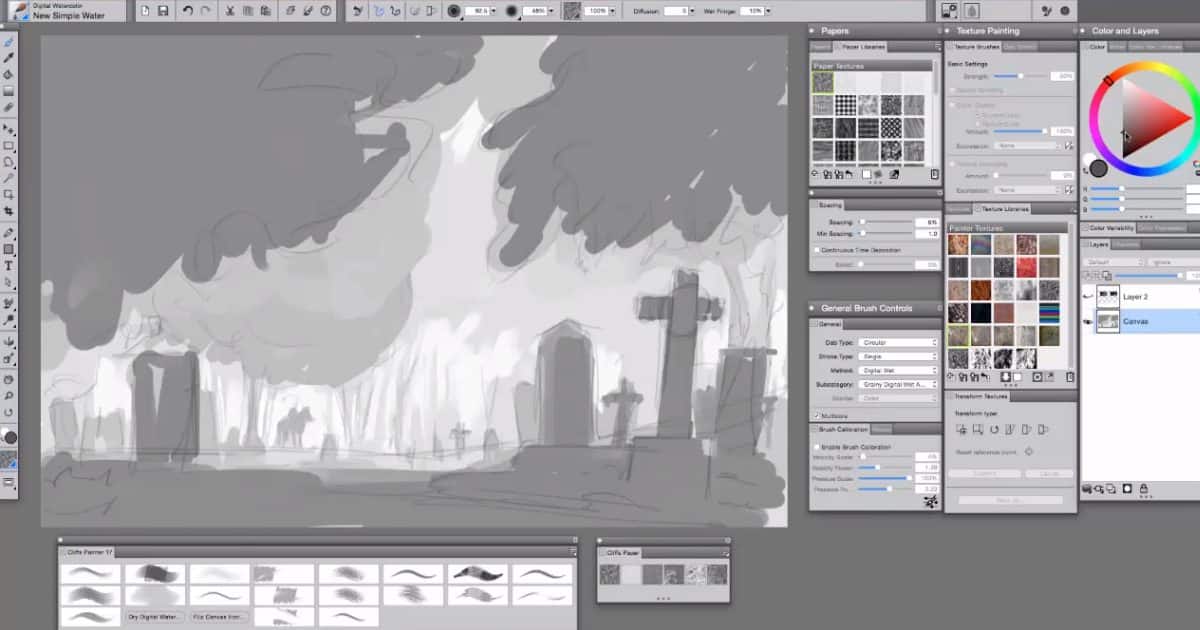 Part 2 Blocking In Shapes In Concept Art Corel Discovery Center