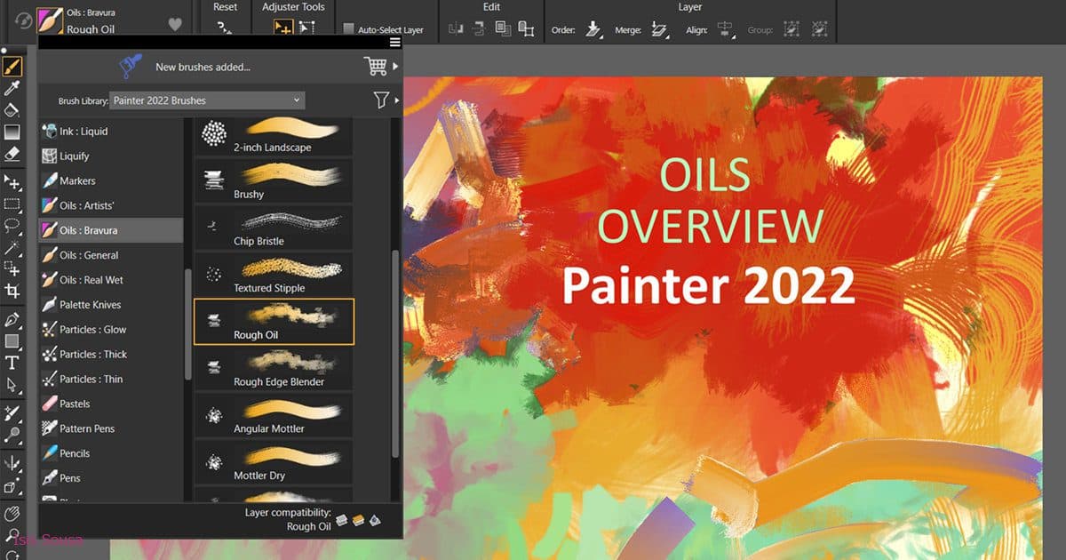 An overview of the Oil brushes - Corel Discovery Center