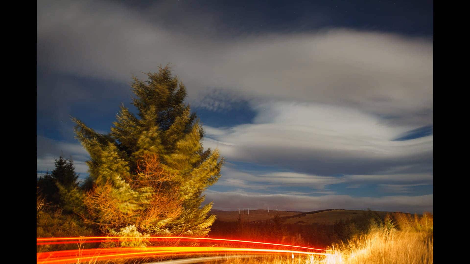 Windy night on the hill - Corel Discovery Center