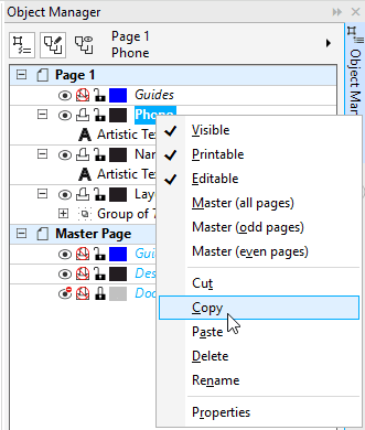 Working with layers in the Object docker - Corel Discovery Center