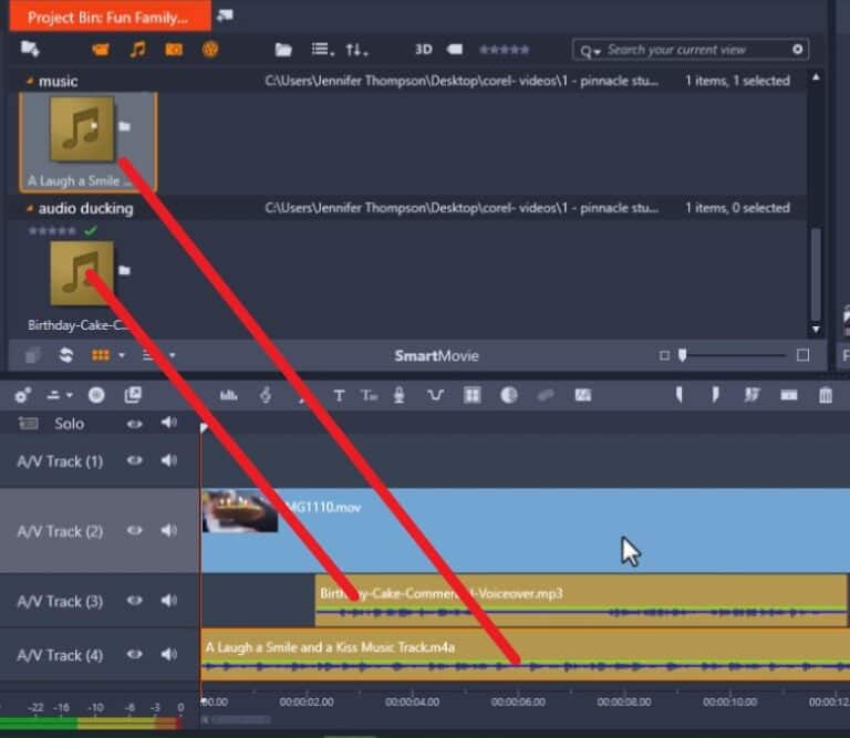 How to use Audio Ducking - Corel Discovery Center
