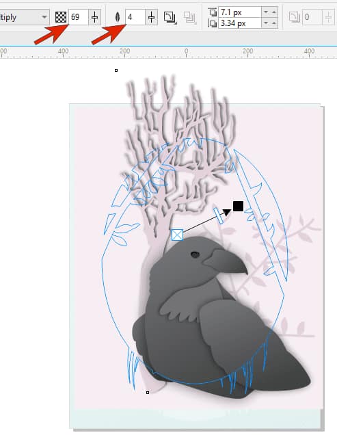 Adding depth with the Shadow tools - Corel Discovery Center