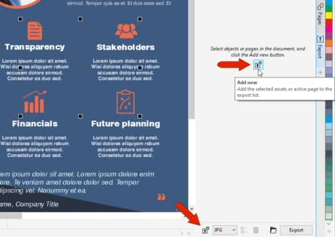 How to export multiple assets at the same time - Corel Discovery Center