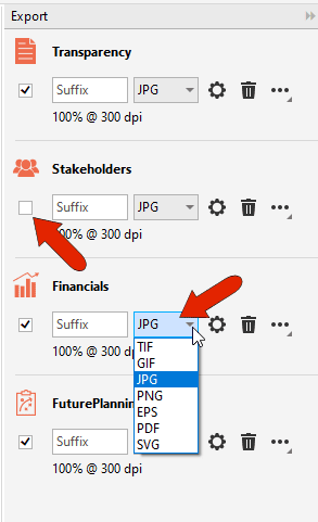 How to export multiple assets at the same time - Corel Discovery Center
