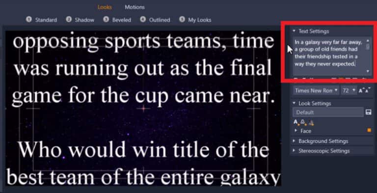 Make a Star Wars scrolling text intro - Corel Discovery Center