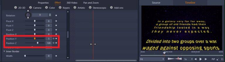 Make a Star Wars scrolling text intro - Corel Discovery Center