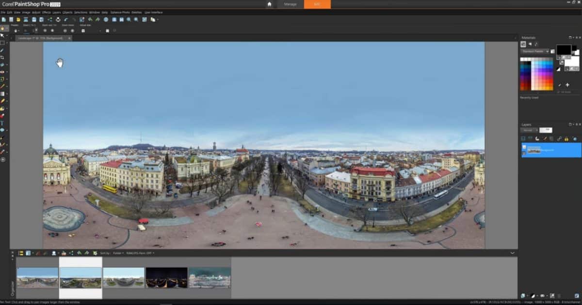 Editing 360° photos - Corel Discovery Center