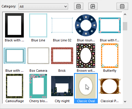 Adding picture frames to your photos - Corel Discovery Center