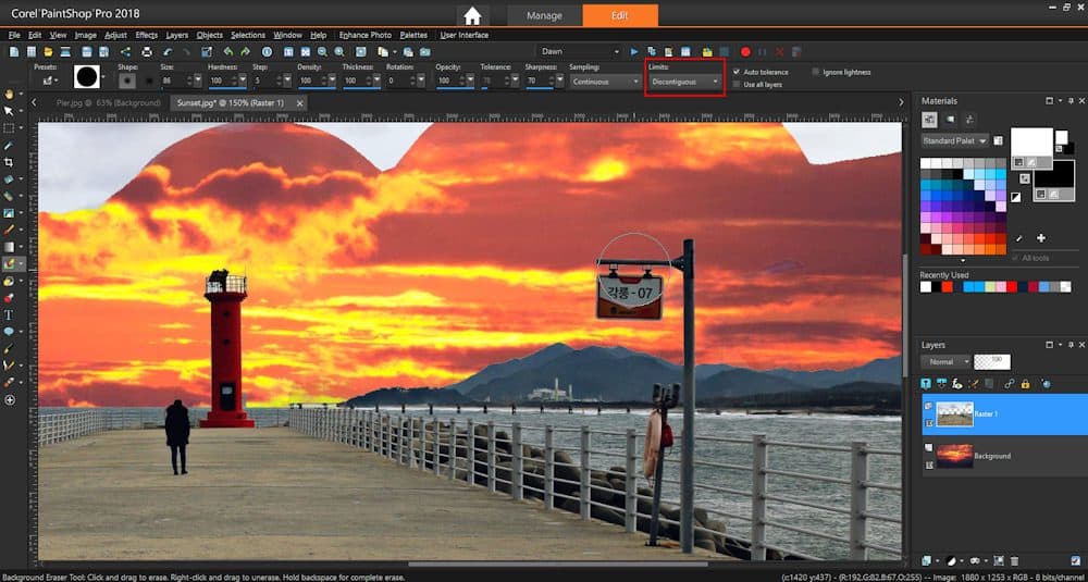 Creating transparent backgrounds with the Background Eraser - Corel ...
