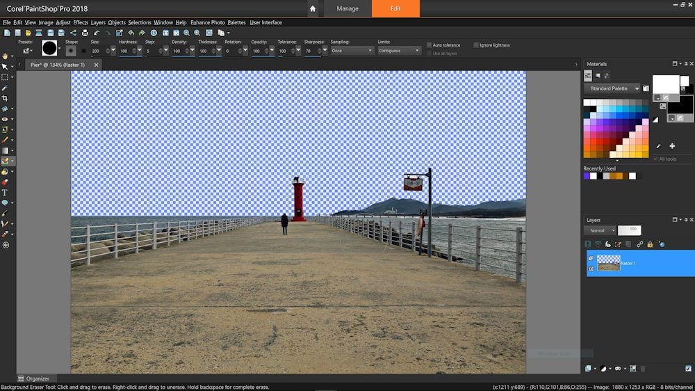 Creating transparent backgrounds with the Background Eraser - Corel ...