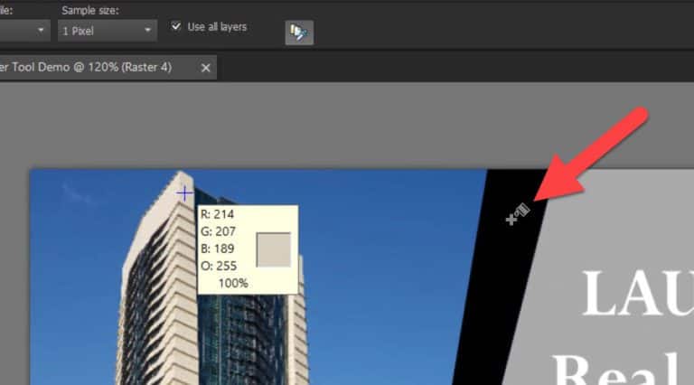 Sampling and selecting colors with the Dropper tool - Corel Discovery ...