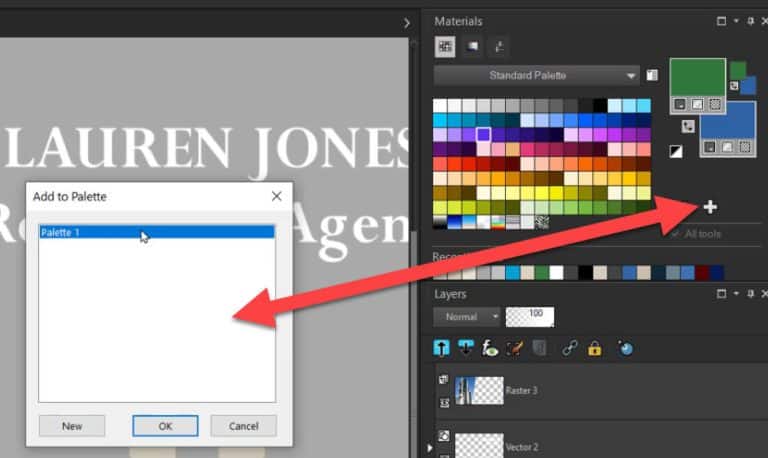 Sampling and selecting colors with the Dropper tool - Corel Discovery ...