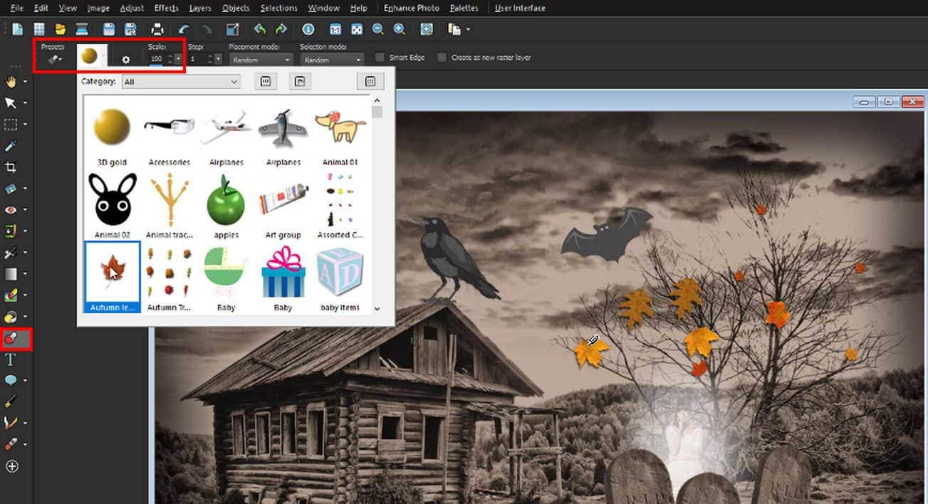 Create a haunted house collage - Corel Discovery Center