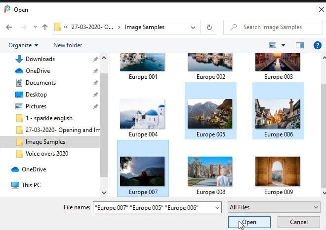 Opening and importing photos - Corel Discovery Center