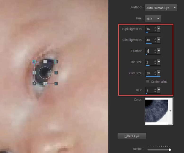 Removing the red-eye effect - Corel Discovery Center