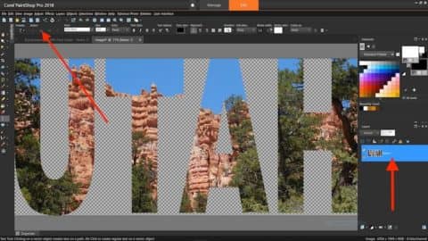 How to cut out shapes and text - Corel Discovery Center