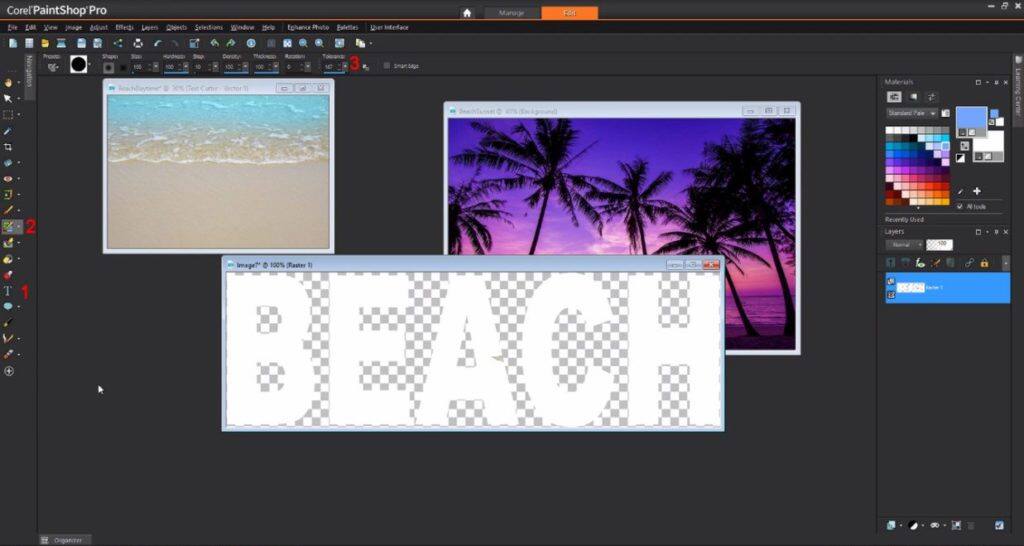 Creating masks from text and shapes - Corel Discovery Center