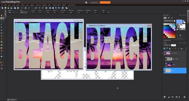 Creating masks from text and shapes - Corel Discovery Center