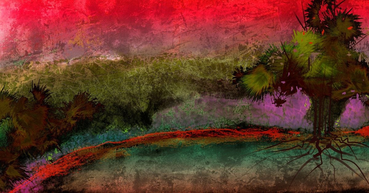 Landscape in mixed media - Corel Discovery Center