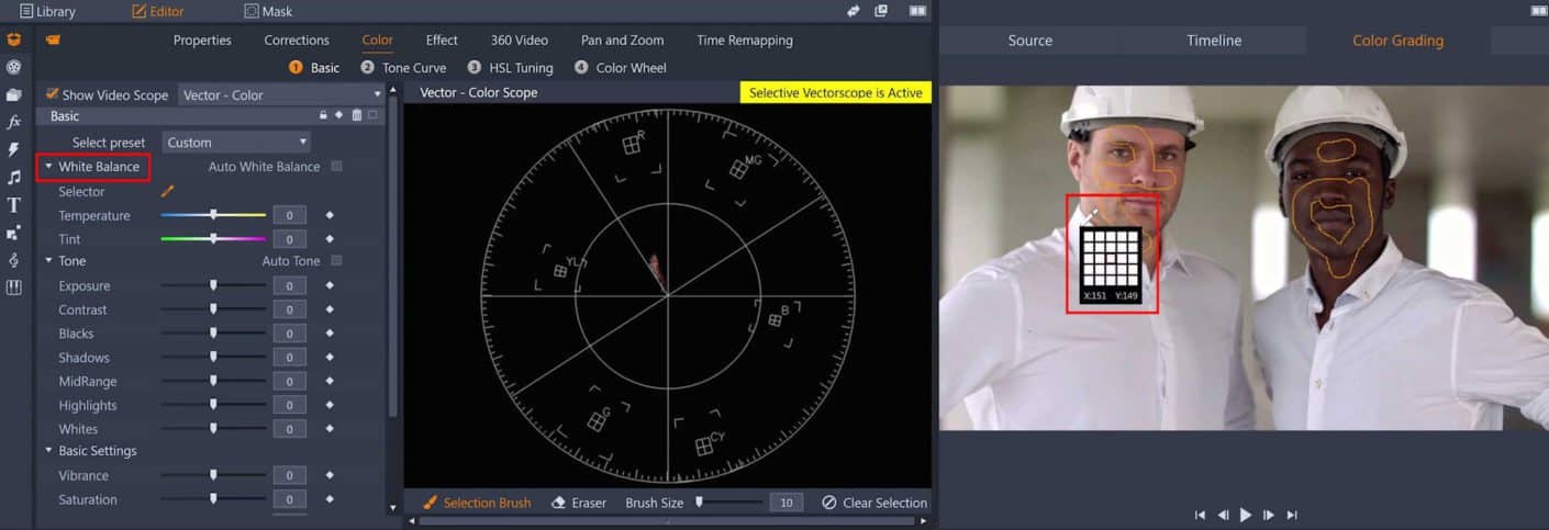 How to use the Selective Vectorscope - Corel Discovery Center