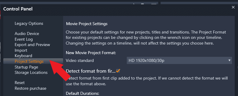Setting up your project - Corel Discovery Center