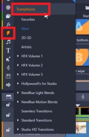 How to use transitions - Corel Discovery Center