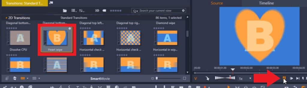 How to use transitions - Corel Discovery Center