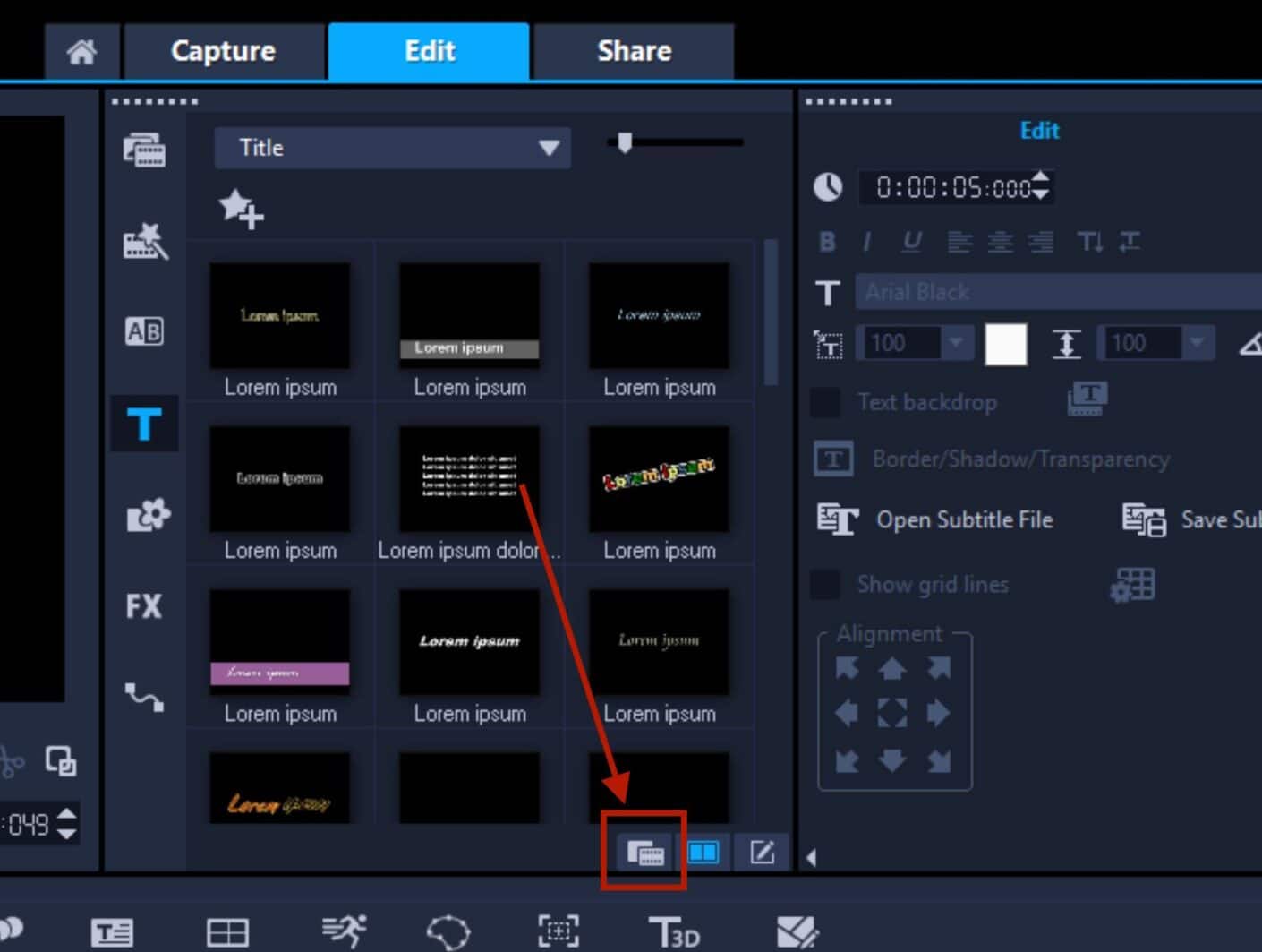 Creating basic titles - Corel Discovery Center