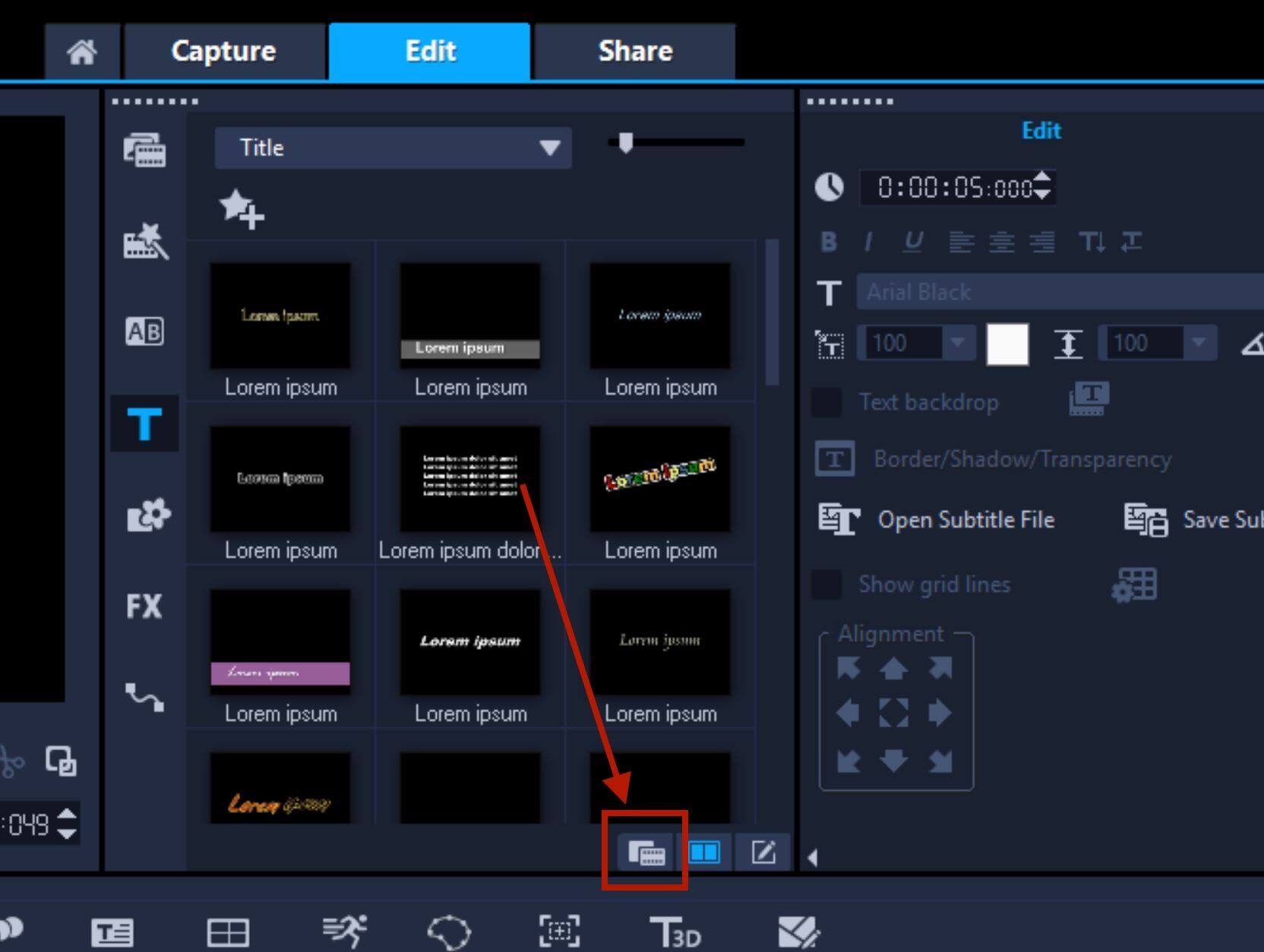 Creating basic titles - Corel Discovery Center